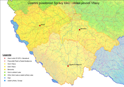 Charakteristika správy toků - ST - oblast povodí Vltavy, Benešov